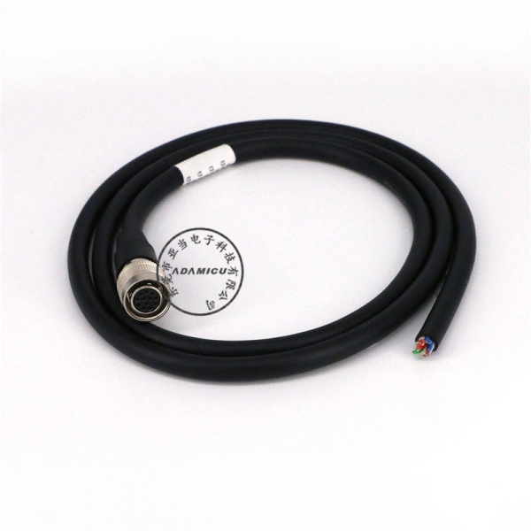 ccd camera cable 12pin circular industrial camera cable-ADAMICU